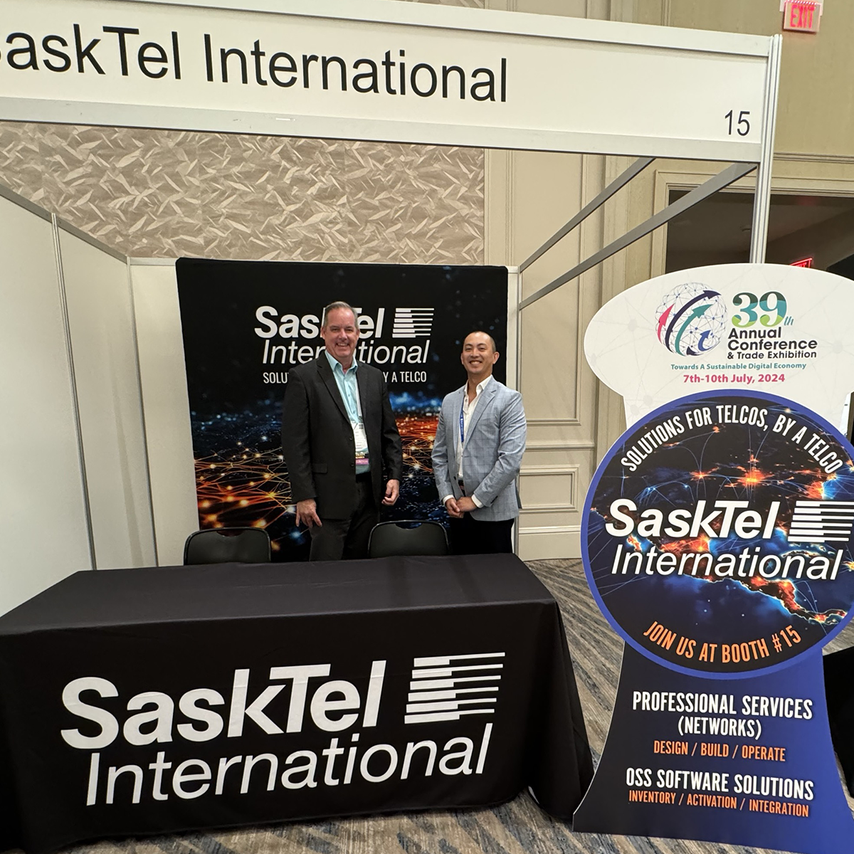 Stand de SaskTel International en CANTO 2024: Innovación en OSS ...