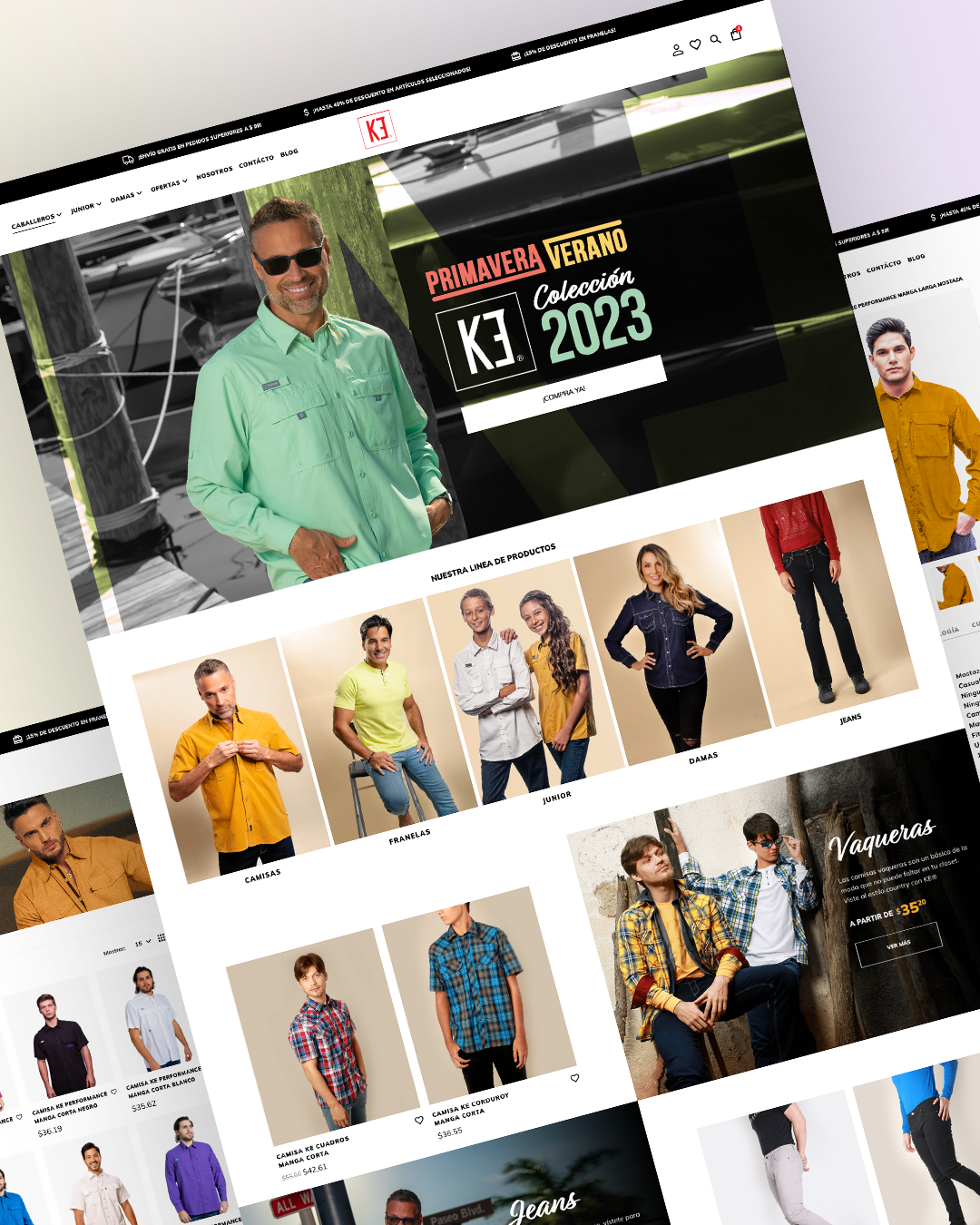 KE Clothing eCommerce | LogosCorp