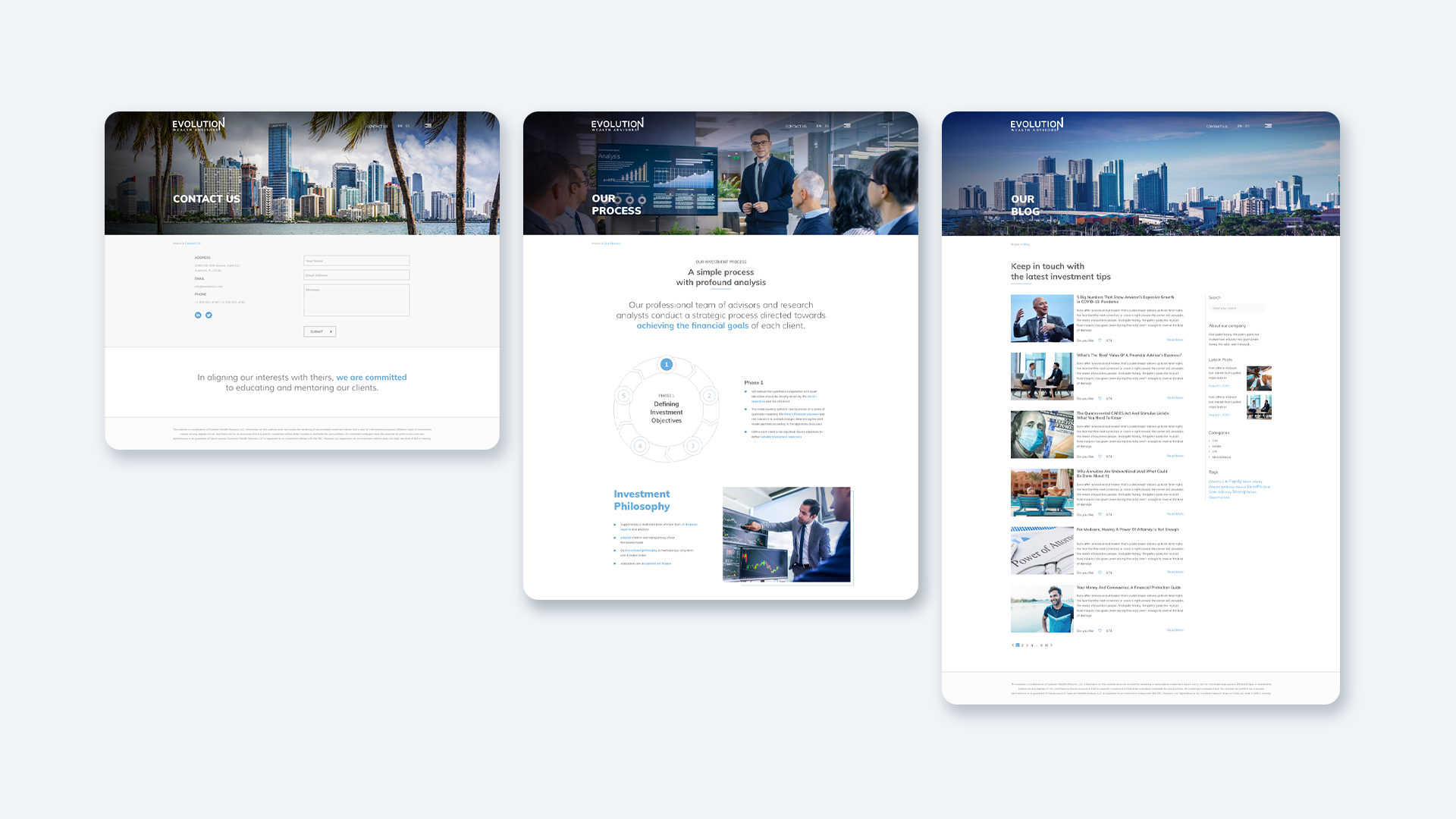 Evolution Wealth Advisors Web Portal | LogosCorp