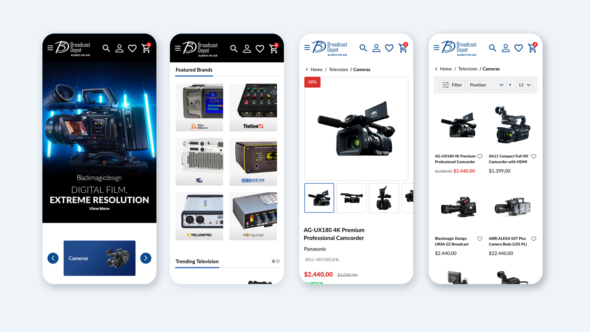 The Broadcast Depot eCommerce | LogosCorp