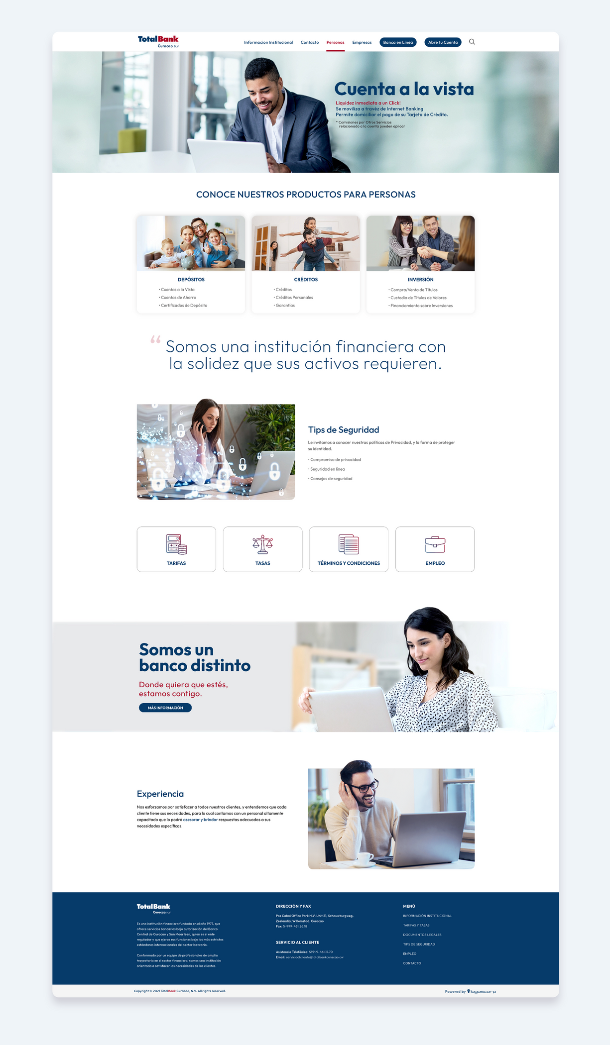Total Bank Web Portal | LogosCorp