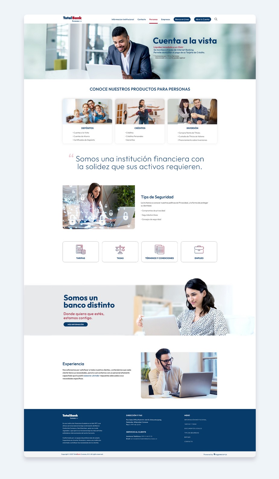 Total Bank Web Portal | LogosCorp