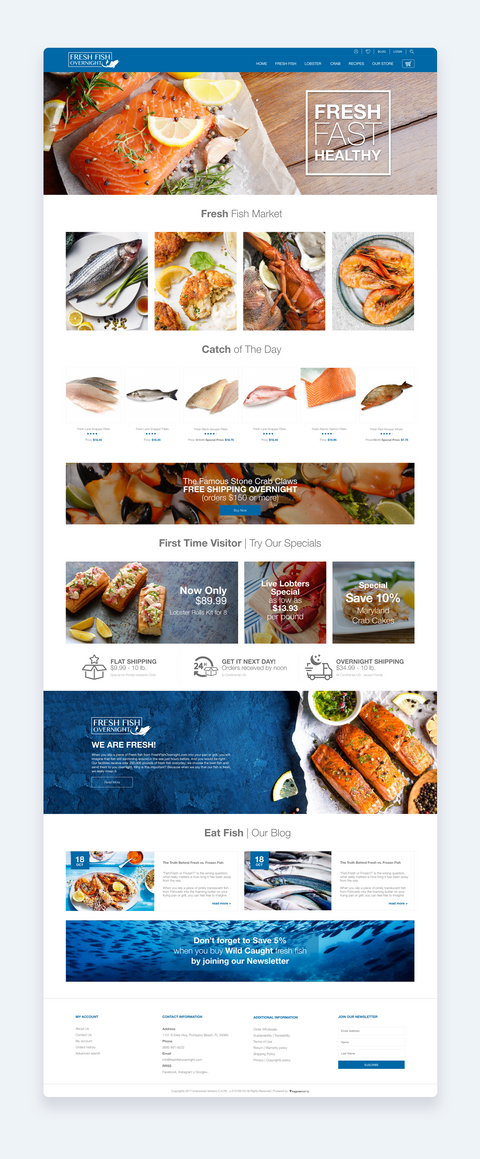 Fresh Fish Overnight eCommerce | LogosCorp