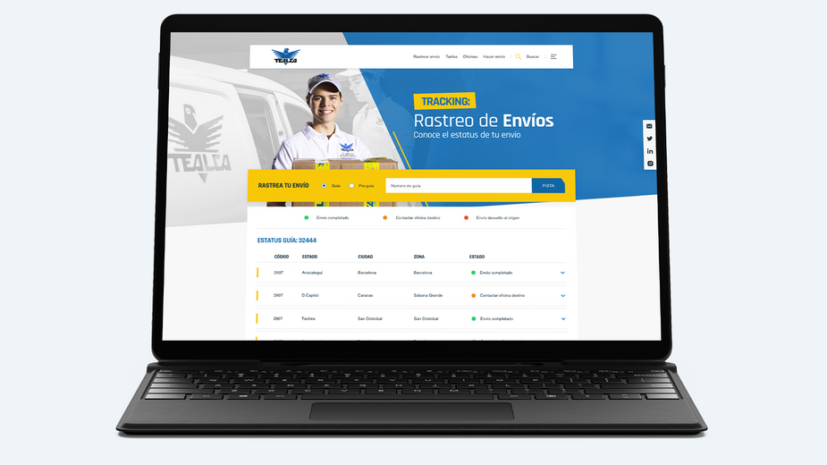 Tealca Portal Web | LogosCorp