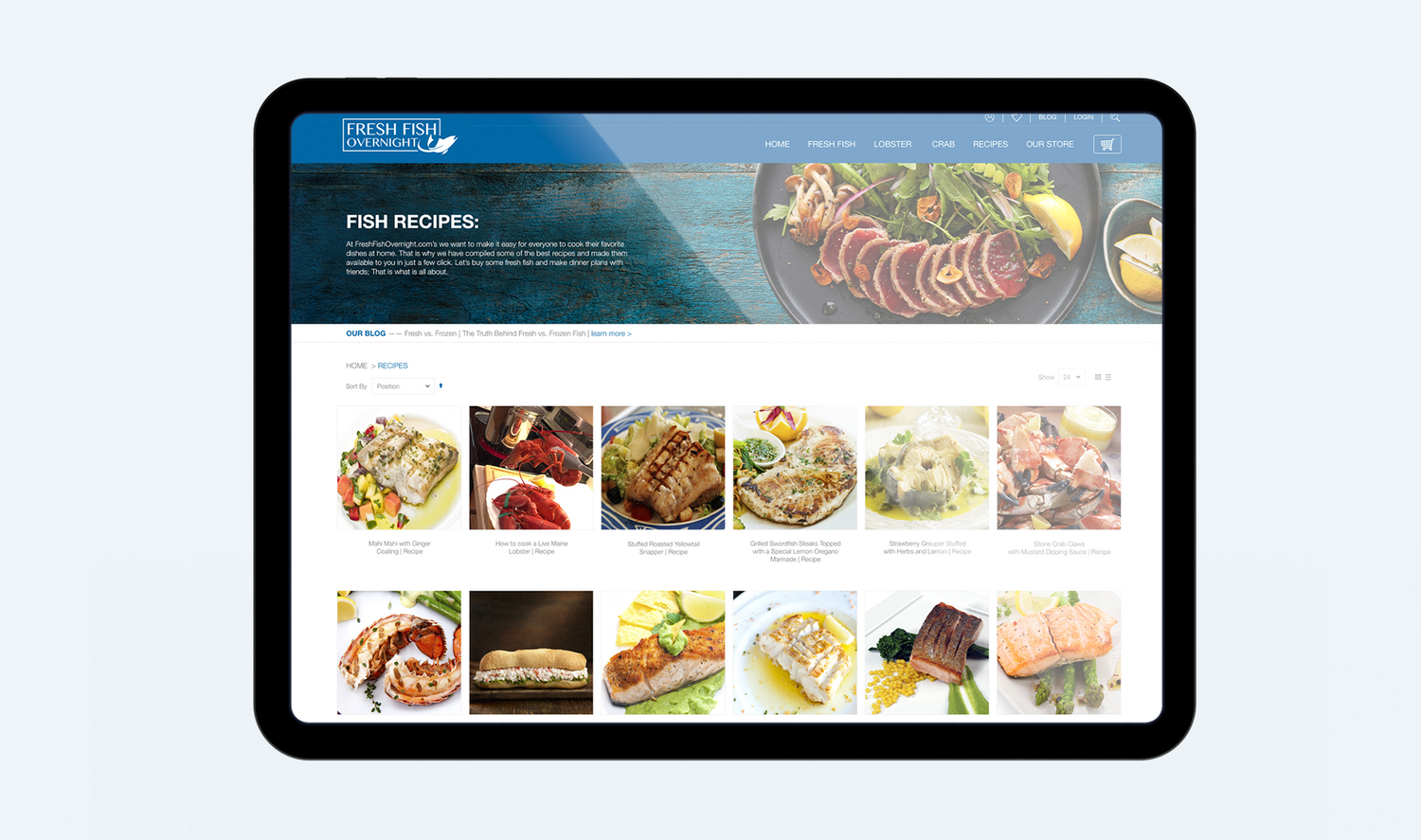 Fresh Fish Overnight eCommerce | LogosCorp